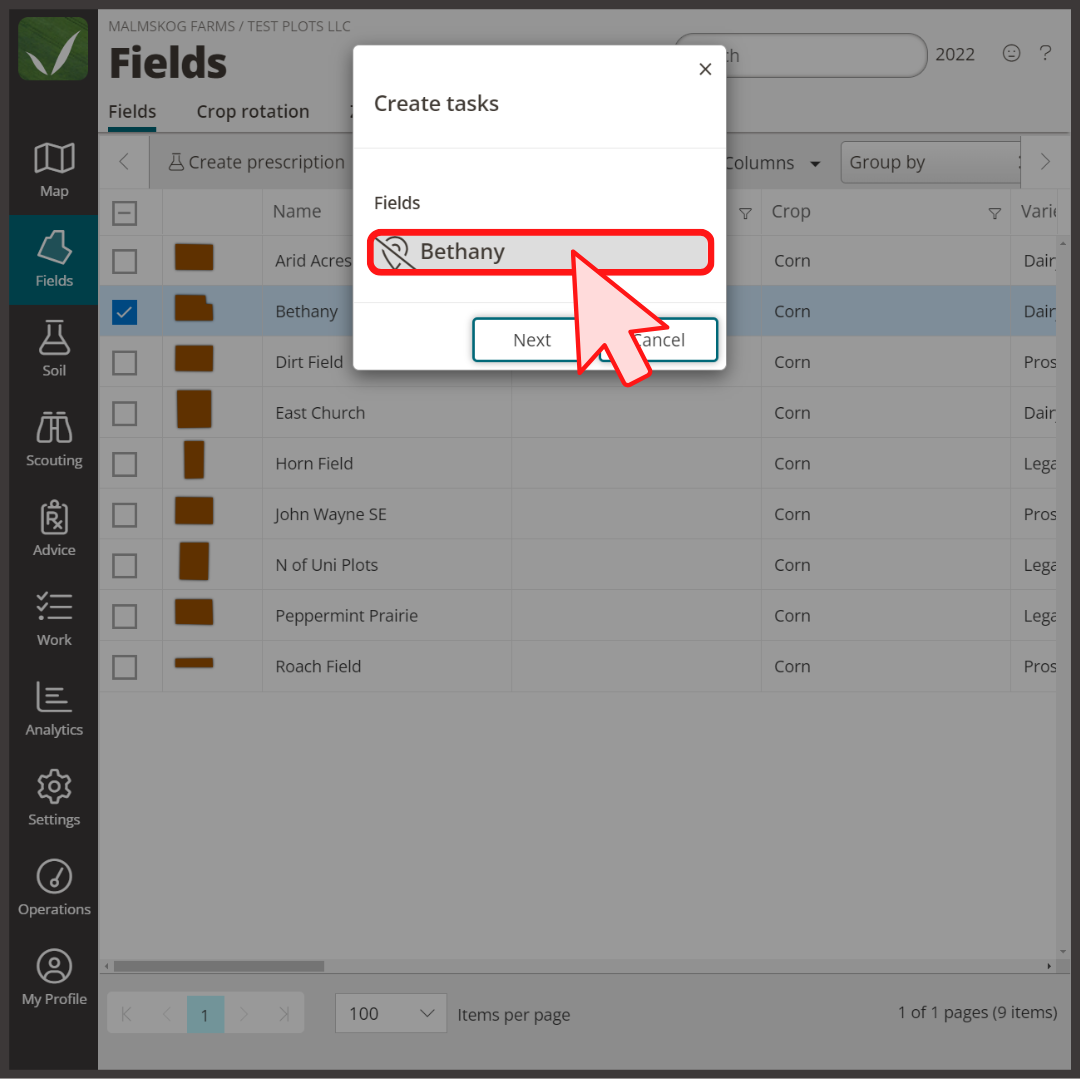 Creating a grid-based soil sampling plan for a field – FarmQA