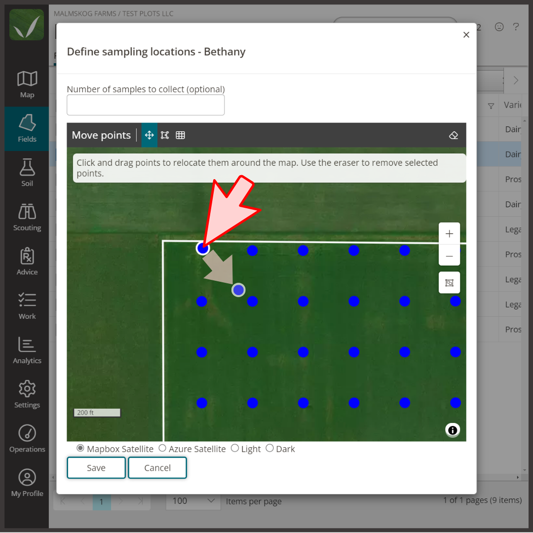 Creating a grid-based soil sampling plan for a field – FarmQA
