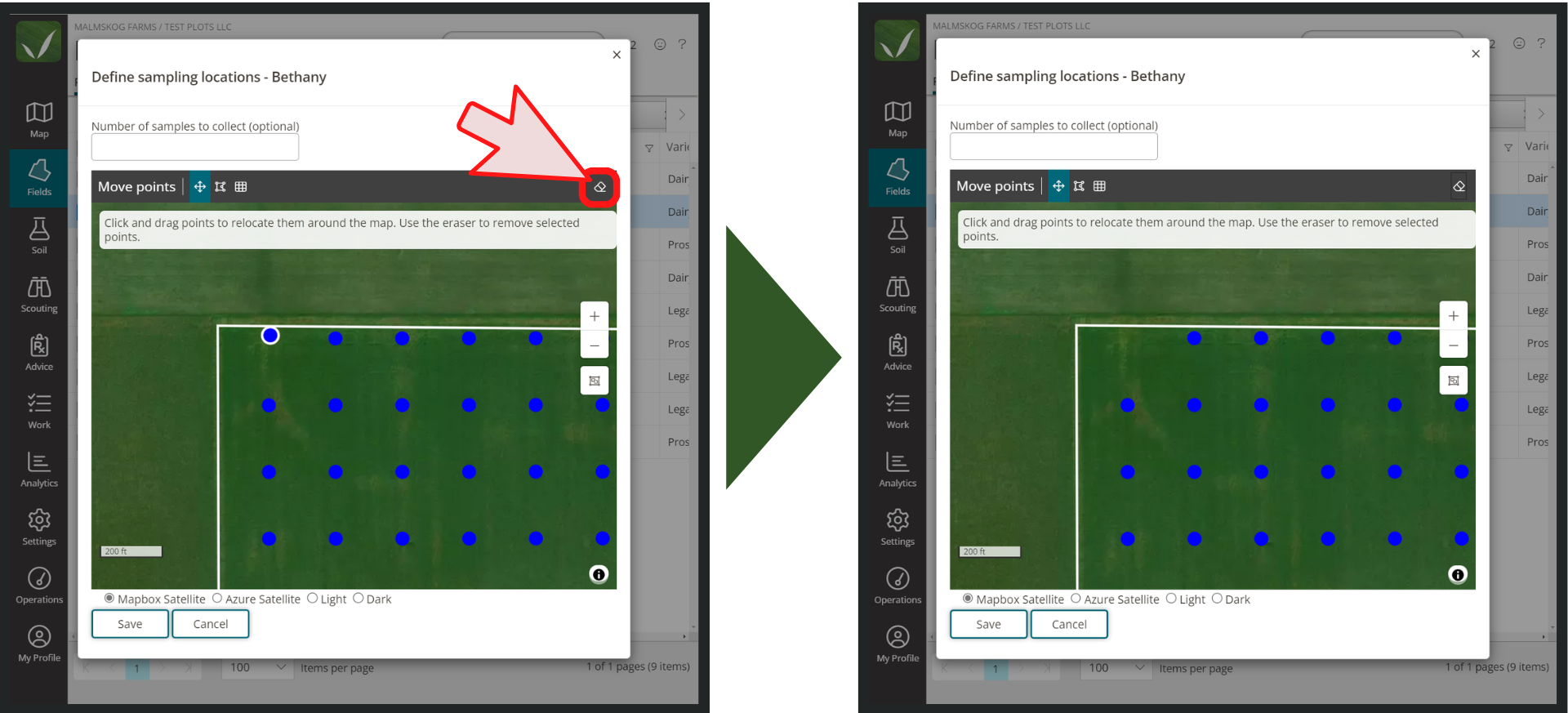 Creating a grid-based soil sampling plan for a field – FarmQA