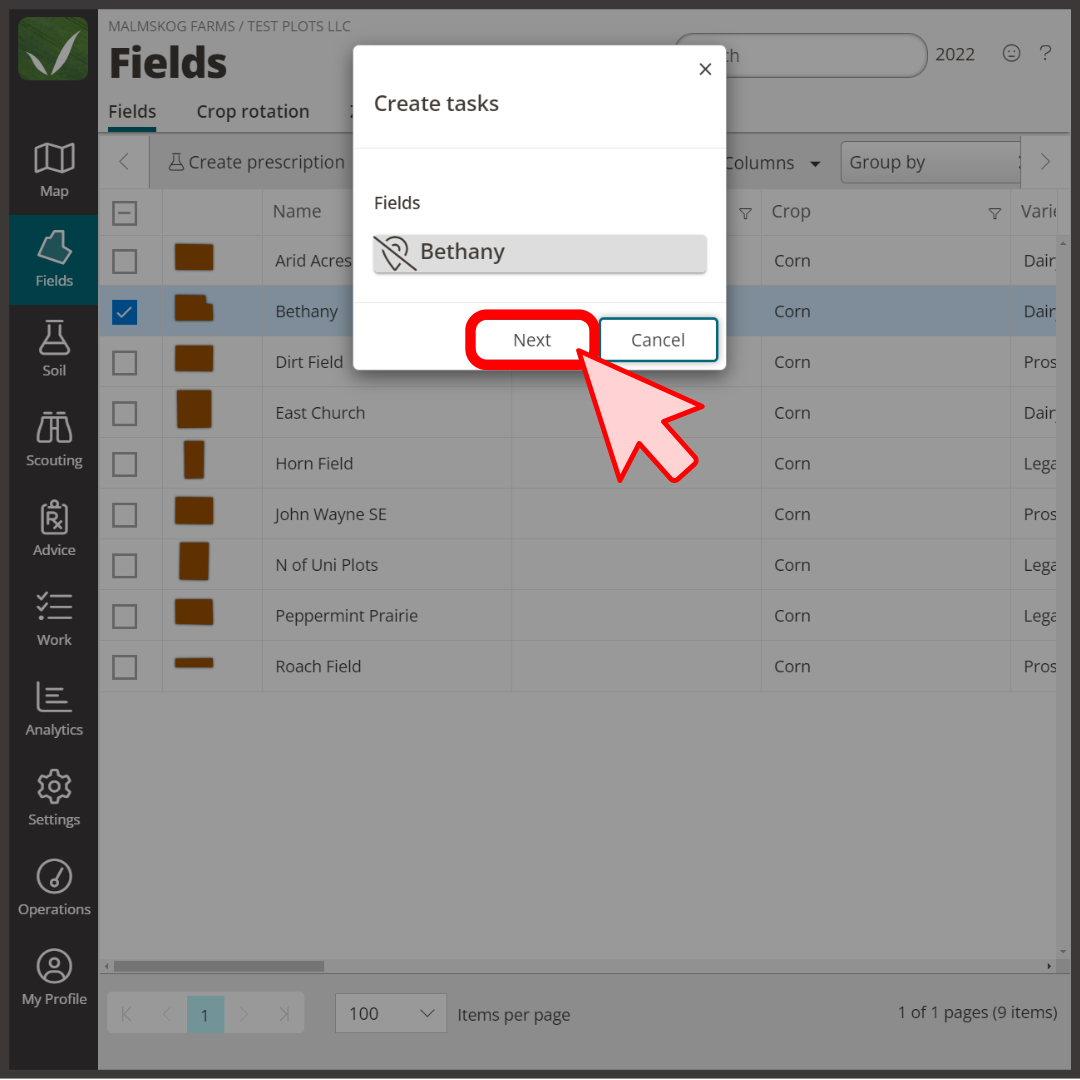 Creating a grid-based soil sampling plan for a field – FarmQA