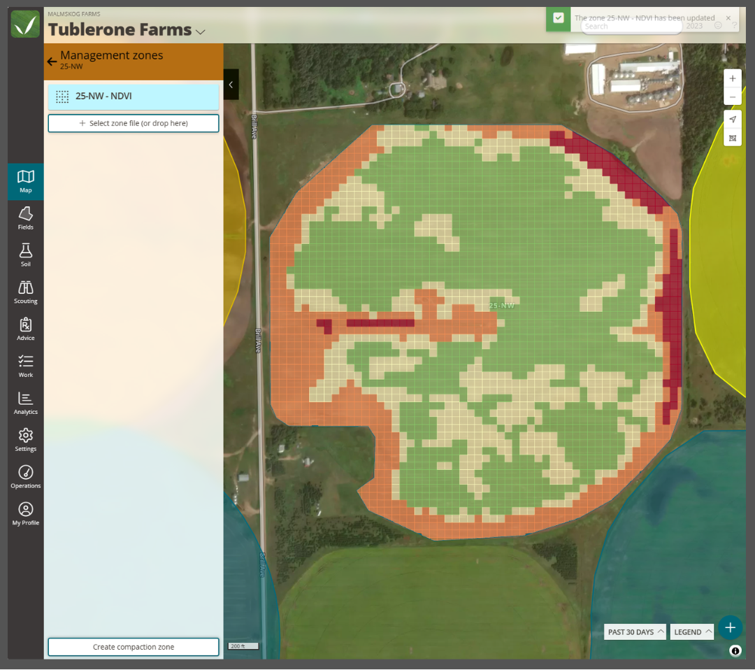 Creating management zones and writing prescriptions – FarmQA