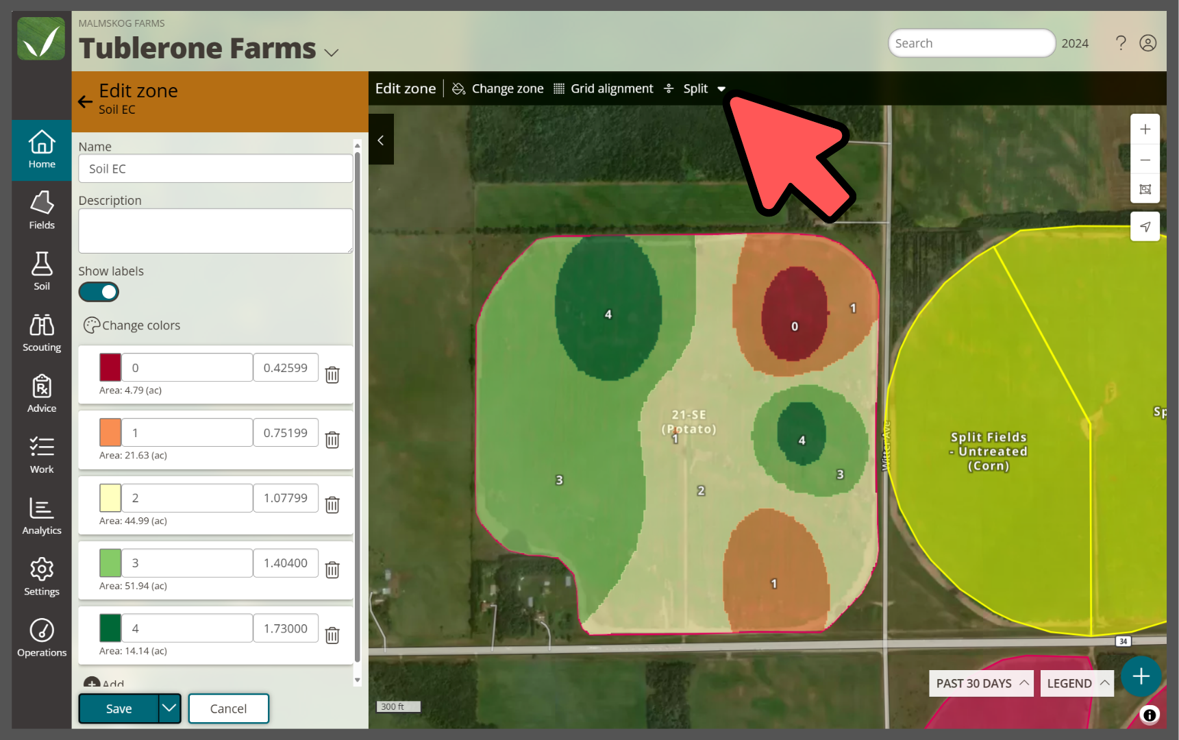 Creating management zones and writing prescriptions – FarmQA