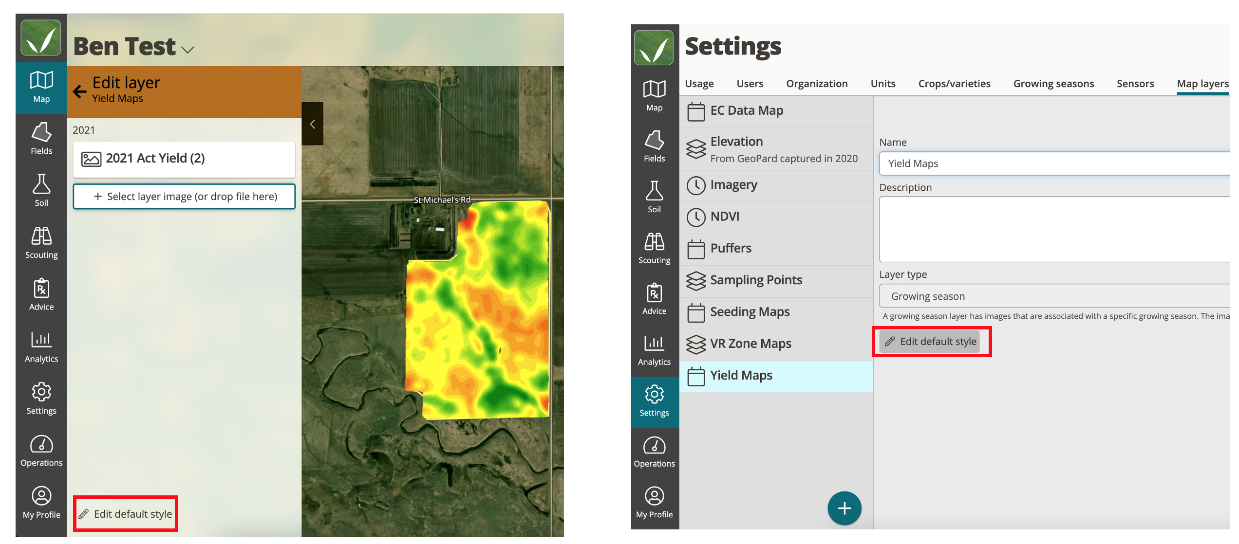 Map Layer Legends – FarmQA