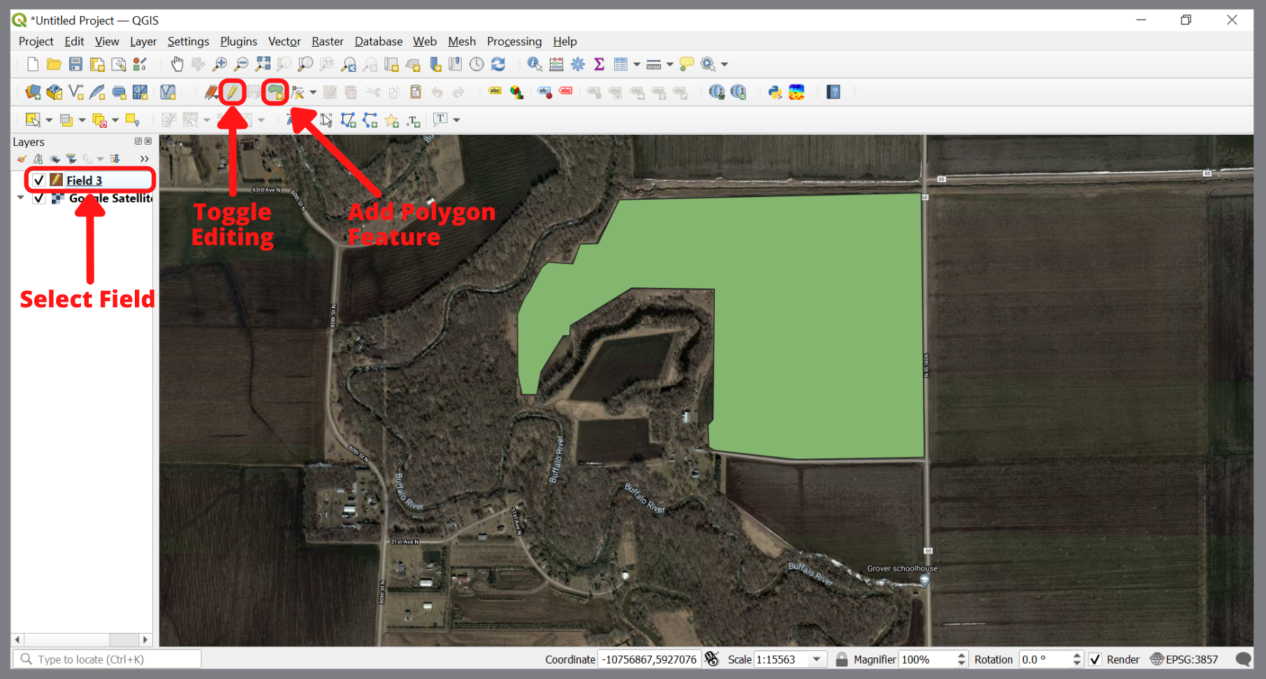 Creating field boundaries using GIS software to import to FarmQA – FarmQA