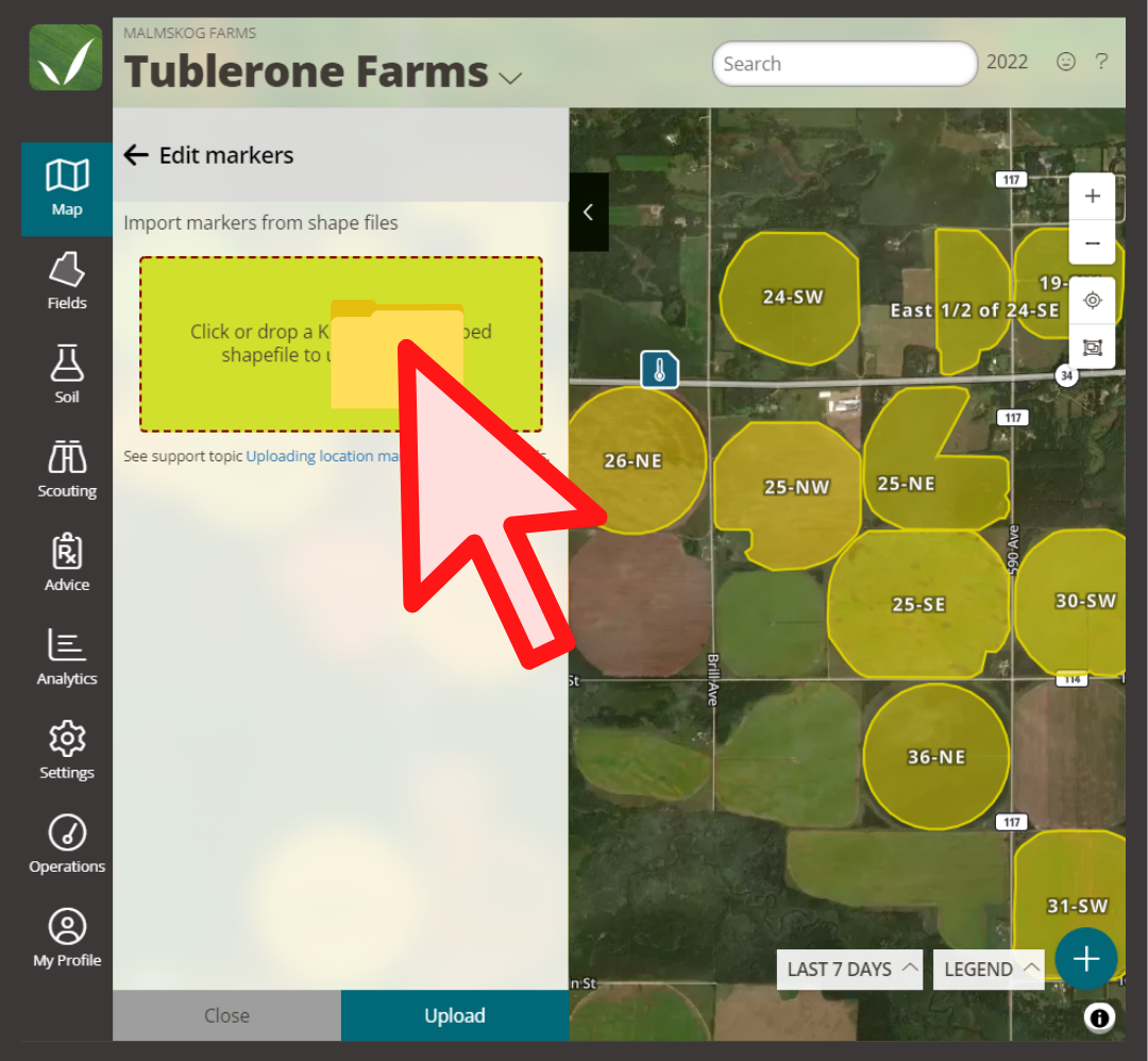 Setting up and placing custom geomarkers – FarmQA