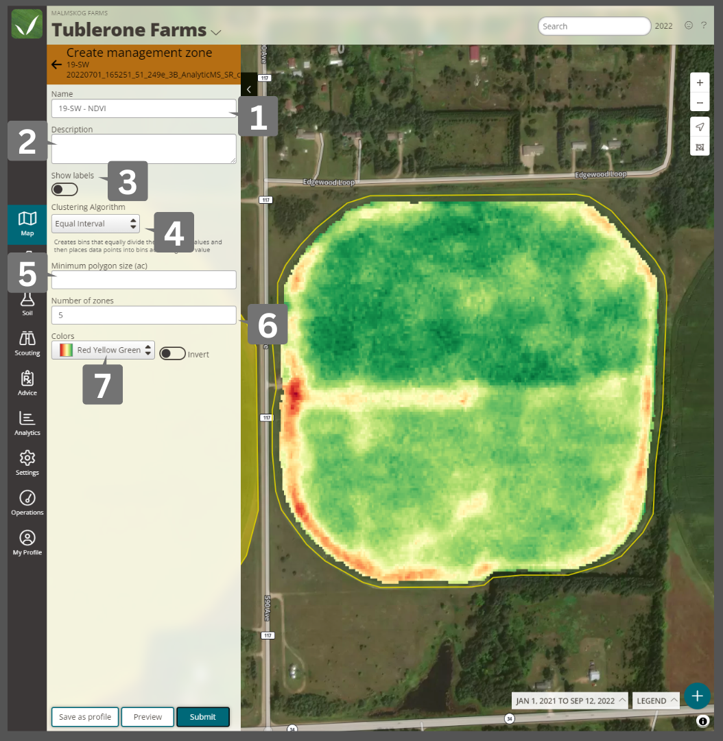 Creating management zones and writing prescriptions – FarmQA
